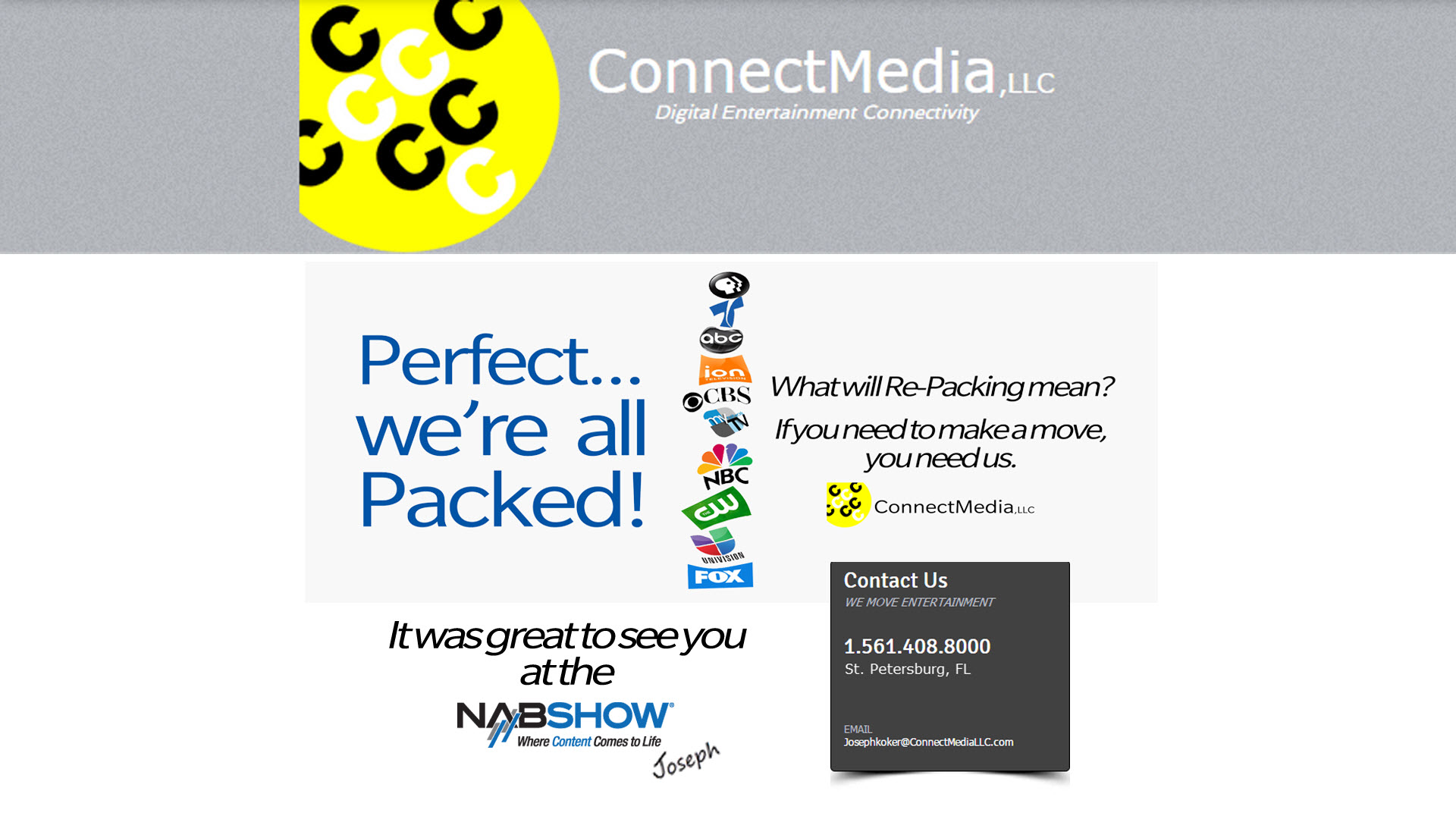 ConnectMedia, LLC. Digital Entertainment Connectivity